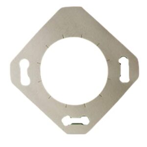 Ministry of Warehouse 3 Bolt, 6 5/16 Square, 4" Diam, Oil Burner Flange Gasket