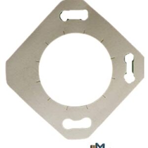 Ministry of Warehouse 3 Bolt, 6 5/16 Square, 4" Diam, Oil Burner Flange Gasket