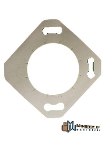 Ministry of Warehouse 3 Bolt, 6 5/16 Square, 4" Diam, Oil Burner Flange Gasket