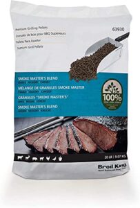 broil king 63930 smoke master’s blend hardwood grilling pellets, wood