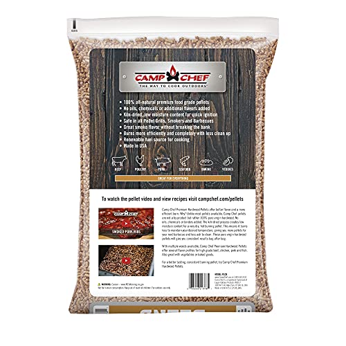 Camp Chef Competition Blend BBQ Pellets, Hardwood Pellets for Grill, Smoke, Bake, Roast, Braise and BBQ, 20 lb. Bag & Hickory BBQ Pellets