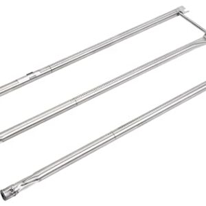 Gassaf Burner Tube Set Replacement for Weber 67820 67722, Genesis 300 Series E310 E320 EP310 EP320 S310 S320 (2007-2010)with Side Control Knobs, 34-1/4 inch 304 Stainless Steel durable Burner