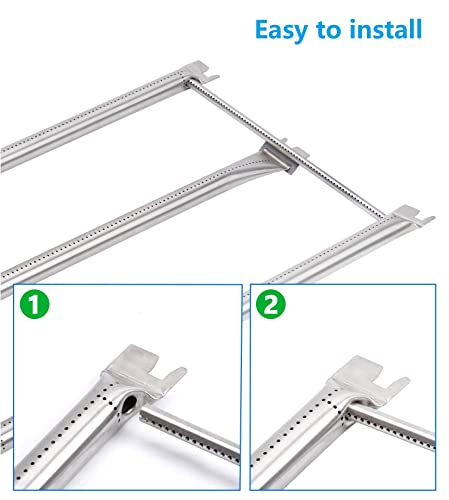 Gassaf Burner Tube Set Replacement for Weber 67820 67722, Genesis 300 Series E310 E320 EP310 EP320 S310 S320 (2007-2010)with Side Control Knobs, 34-1/4 inch 304 Stainless Steel durable Burner