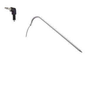 Replacement for Pit Boss Meat Probe Pellet Grills and Pellet Smokers Parts , 2 Pack Waterproof BBQ Temperature Probe , 3.5 mm Plug with Stainless Steel Grill Holder 2pc