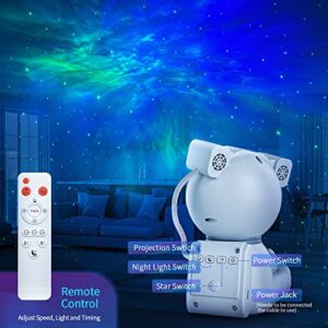 Cayclay Astronaut Light Projector, Galaxy Projector for Bedroom, Star Projector with Moon Lamp, LED Nebula Night Light for Kids, Room Decor, Party, Gift