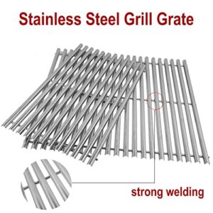 GLOWYE Stainless Steel Grill Grates Replacement for Traeger Pro Series 34 Century 34 Texas Elite 34 Texas Elite 34, Pit Boss 1000XL 1100PRO Series Pellet Grills, Weber Genesis II 400 Series Grills