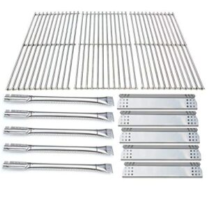 direct store parts kit dg183 replacement for jenn-air 720-0709b, 720-0727 gas grill stainless steel burners, heat plates, cooking grid