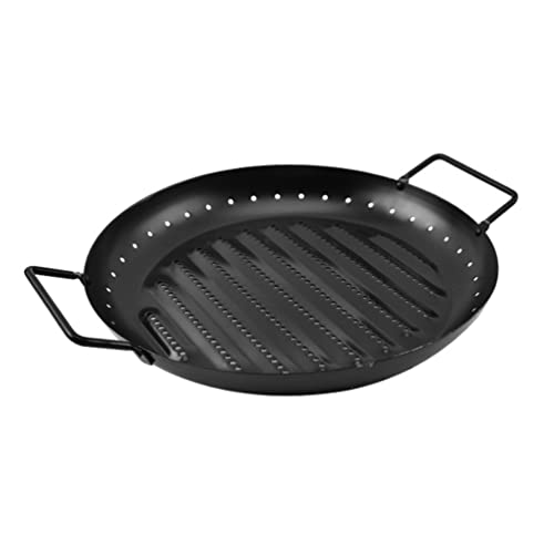 YARDWE Induction Stove Top Grill Plate: Nonstick Grill Pan BBQ Grill Pans Iron Barbecue Grilling Plate for Home Picnic Bbq Camping Portable Cookware 14. 58X11. 79X1. 57in