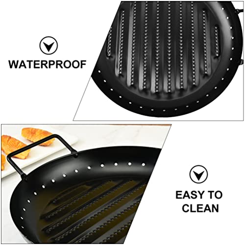 YARDWE Induction Stove Top Grill Plate: Nonstick Grill Pan BBQ Grill Pans Iron Barbecue Grilling Plate for Home Picnic Bbq Camping Portable Cookware 14. 58X11. 79X1. 57in