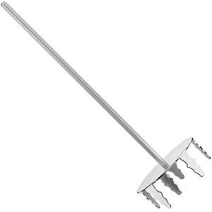 onlyfire 4 inch stainless steel pork puller used with standard hand drill for beef, chicken, potato masher and tamale meat