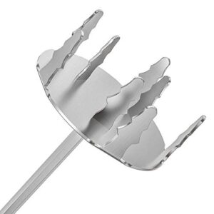 Onlyfire 4 Inch Stainless Steel Pork Puller Used with Standard Hand Drill for Beef, Chicken, Potato Masher and Tamale Meat