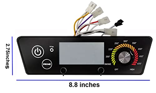 Bbqzone Digital Thermostat Control Board Replacement Part for Pit Boss Wood Pellet Grill Tailgater P7-340/ Lexington P7-540/ Classic P7-700/ Austin XL P7-100/ 440FB1 Matte Black