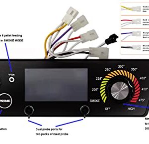 Bbqzone Digital Thermostat Control Board Replacement Part for Pit Boss Wood Pellet Grill Tailgater P7-340/ Lexington P7-540/ Classic P7-700/ Austin XL P7-100/ 440FB1 Matte Black