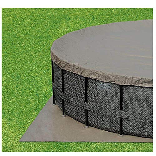 Summer Waves P4A024521 24ft x 52in Elite Round Above Ground Frame Outdoor Swimming Pool Set w/Sand Filter Pump, Pool Cover, Ladder, & Maintenance Kit