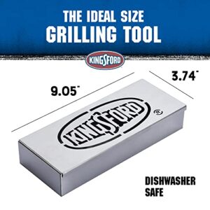 Kingsford Stainless Steel Smoker Box for Grill | Smoking Box for All Grills | Heavy Duty BBQ Accessories | Easy Way to Turn Any Grill Into A BBQ Smoker