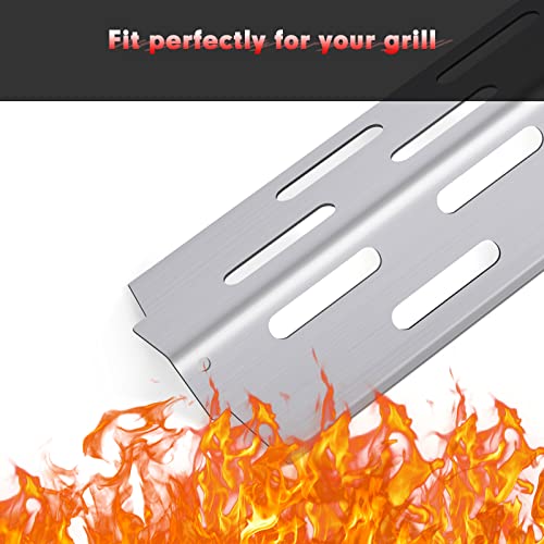 Cozilar Gas Grill Replacement Parts Grill Heat Deflectors Flavorizer Bars Heat Shield for Weber 66041, Weber Genesis II/LX 400 Series, II E-410, II S-410, II E-435, II S-435, II LX E-440, II LX S-440