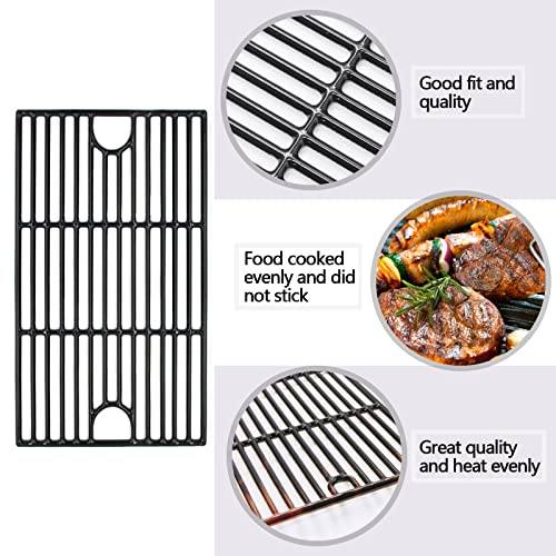 Hongso Cast Iron Cooking Grid Replacement for Kenmore 148.16156210, 148.1637110, Master Forge 3218LT, 3218LTM/LTN, E3518-LP, L3218, Perfect Flame SLG2007D, 17 5/8" Grill Grate, Set of 3, PCZ273