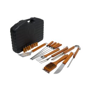 mr. bar-b-q deluxe bbq tool set | all in one bbq tool set | premium hard-shell case | contains 18 stainless steel bbq grilling tools | bbq tools set for men