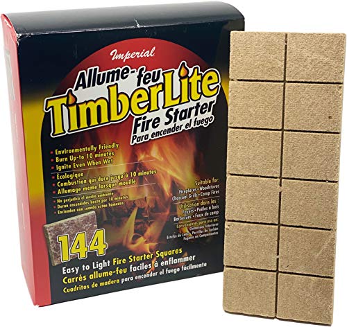 Imperial KK0313 Timberlite Fire Starter, 144 Squares, Brown, 144 Pack