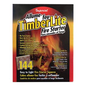 Imperial KK0313 Timberlite Fire Starter, 144 Squares, Brown, 144 Pack