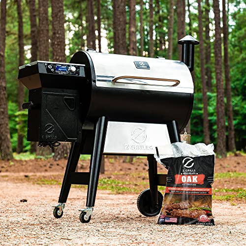 Z GRILLS 100% All-Natural Flavor American Oak Hard Grill, Smoke, Bake, Roast, Braise & BBQ Wood Pellet, 2 Packs Total 40lbs