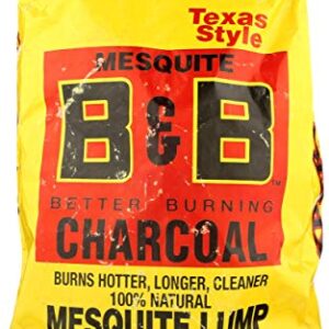 B&B CHARCOAL Charcoal Lump Mesquite, 128 OZ