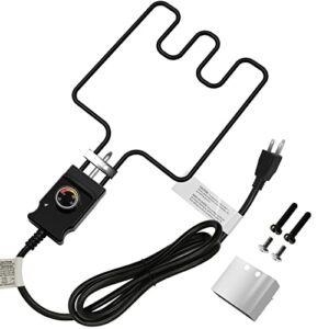 universal electric smoker and grill heating element replacement part with adjustable thermostat cord controlle for masterbuilt smokers & turkey fryers 1500 watts