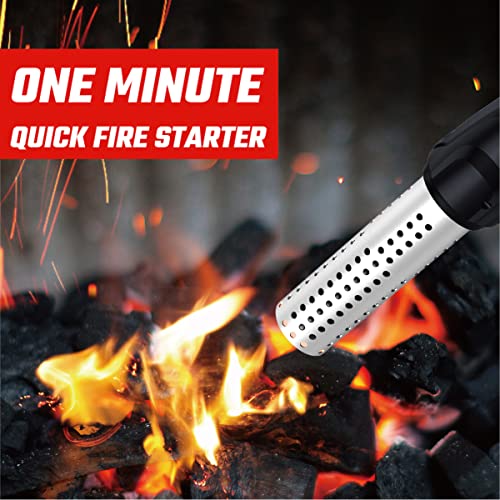 Gardtech Electric Charcoal Starter, Igniter Grill Starter, ONE-Minute Quick Lighter, Hot Air Fire Flameless BBQ Starter - Perfect for Grillers Barbecue, Fireplaces, Fire Pits