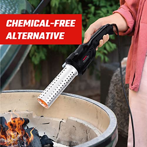 Gardtech Electric Charcoal Starter, Igniter Grill Starter, ONE-Minute Quick Lighter, Hot Air Fire Flameless BBQ Starter - Perfect for Grillers Barbecue, Fireplaces, Fire Pits