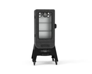 pit boss 3 series digital electric vertical smoker in silver hammertone