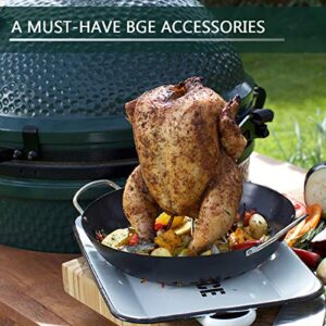 KAMaster Beer Can Chicken Holder Turkey Rack Big Green Egg Accessories Vertical Chicken Roaster Chicken Rack Roaster Chicken Roasting Stand Chicken Holder for Weber Big Green Egg Accessories （L+S）