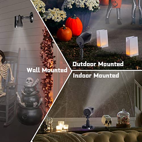 PEIDUO Halloween LED Projector Ghost Rotating Projectors Lights Waterproof Outdoor Landscape Decorative Lighting for Patio, Garden, Halloween, Wedding, Party