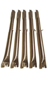 set of five stainless steel grill burners for costco kirkland, charmglow, nexgrill, perfect glo, and other grills