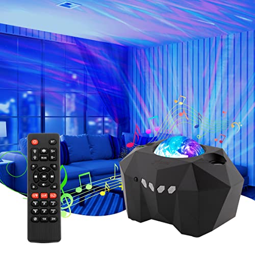 Aurora Lights Galaxy Projector, Star Projector Galaxy Light with Hi-Fi Bluetooth Speaker and Remote, Dimmable Northern Lights Aurora Projector, Enchanting Night Light for Kids and Adults