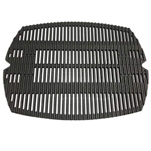 soldbbq 7583 cast iron cooking grates replacement parts for weber q200 q220 396000 396001 566001 566002 566014 char q, part number 41878 web41878