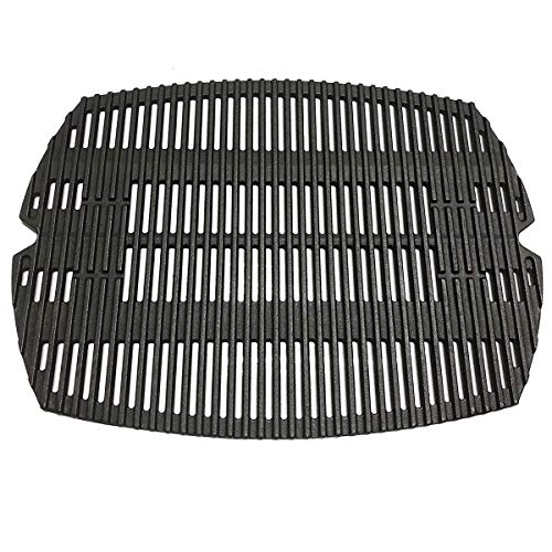 soldbbq 7583 Cast Iron Cooking Grates Replacement Parts for Weber Q200 Q220 396000 396001 566001 566002 566014 Char Q, Part Number 41878 WEB41878