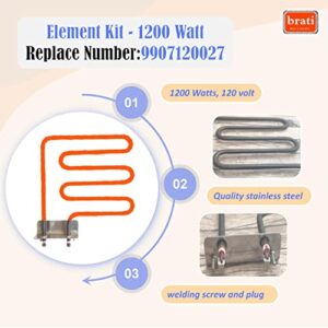 Electric Smoker Heating Element Replacement Part 9907120027 for Masterbuilt Heating Element 40" Electric Digital Control Smoker, 1200 watt