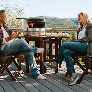 Solo Stove Pi Pizza Oven, Wood & Gas Burner | Incl. Stainless Steel Outdoor Pizza Maker, Wood Burning Assembly, Gas Burner, Cordierite Pizza Stone (13 mm thick), H: 15.125 in x Dia: 20.5 in, 30.5 lbs