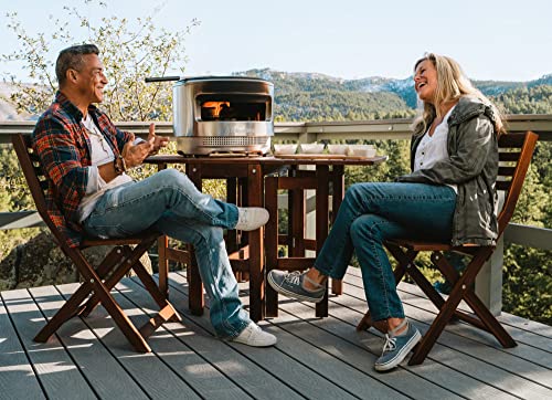 Solo Stove Pi Pizza Oven, Wood & Gas Burner | Incl. Stainless Steel Outdoor Pizza Maker, Wood Burning Assembly, Gas Burner, Cordierite Pizza Stone (13 mm thick), H: 15.125 in x Dia: 20.5 in, 30.5 lbs