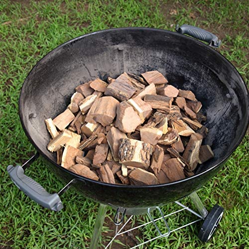 Camerons Smoking Wood Chunks Bulk Box (Apple) ~ 40 Pound Box Value Pack- Kiln Dried BBQ Large Cut Chips - 100% All Natural Barbecue Smoker Chunks for Smoking Meat…