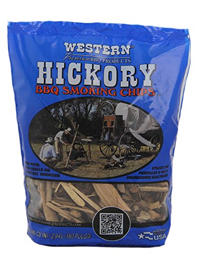 Western BBQ Premium‎ Wood Smoking Chips Variety (Pack of 4) Cherry, Hickory, Mesquite, Pecan