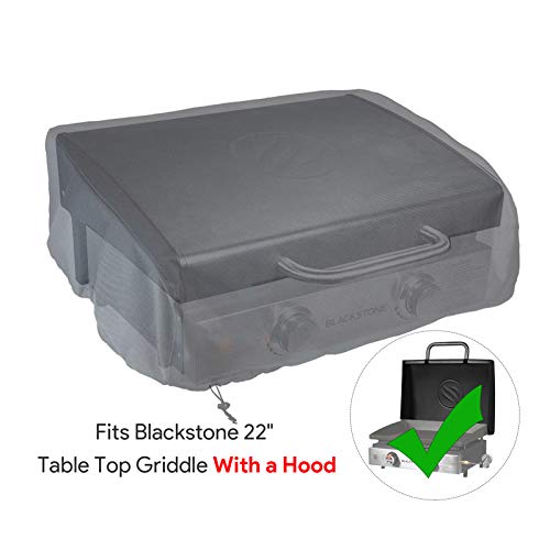 bbq777 Griddle Cover Replacement Parts for Blackstone 22" Table Top Griddle with Griddle Hood, Heavy Duty 600D Polyester Table Up Griddle Cover, Replacement Parts for Blackstone 22" Table Top Griddle