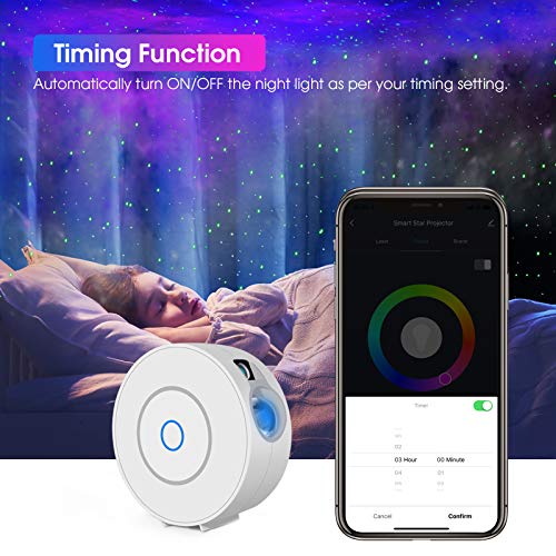 Panamalar Smart Star Projector, WiFi Galaxy Light Projector Nebula Cloud Projector with APP Control,Timer,Alexa Google Home Voice Control, Starry Sky Projector Night Light for Bedroom Kids Party Gift