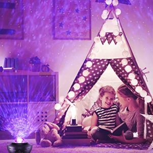 Galaxy Projector Star Projector, Water Wave and Star Effects, APP Control, Speaker, Remote Control, Party、Room Decoration Lights for Kids and Adults