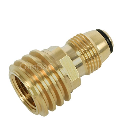 GasSaf Universal Propane Tank Adapter Converts POL LP Tank Service Valve to QCC1/Type1 - Old to New