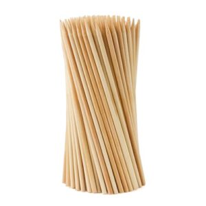 wisyok 6″ bamboo skewers, bamboo sticks, wood skewers for kabob, bbq, marshmallow, hot dogs, smores, appetiser, chocolate fountain, Φ=4mm (200 pcs)