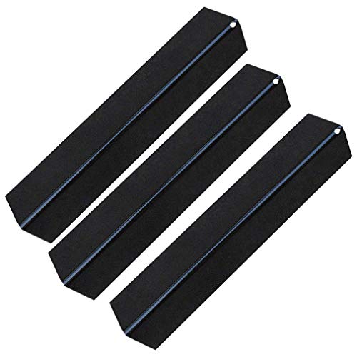 DONSIQIZZ 15.3 inch Porcelain-Coated Steel Flavorizer Bars Replacement for Weber Spirit 200 Series E/S 200 & 210 Gas Grills Heat Plates Shield Tent (3-Pack)