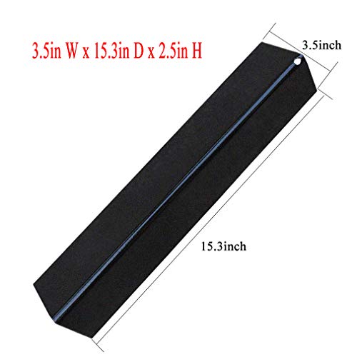 DONSIQIZZ 15.3 inch Porcelain-Coated Steel Flavorizer Bars Replacement for Weber Spirit 200 Series E/S 200 & 210 Gas Grills Heat Plates Shield Tent (3-Pack)