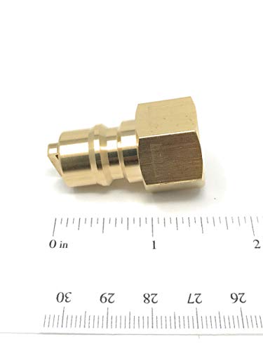 1/2" QDD Female NPT Insert Hose Connector Plug Brass Quick Release Valve [3612] Propane LP Natural Gas Fluid or Air Connect/Disconnect Conexion