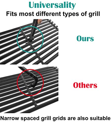 EasiBBQ Cast Iron Grill Grate Lifter, Barbecue Universal Grid Lifter, Hot Surfaces handling Lifter Gripper for Most Charcoal Grills and Gas Grills